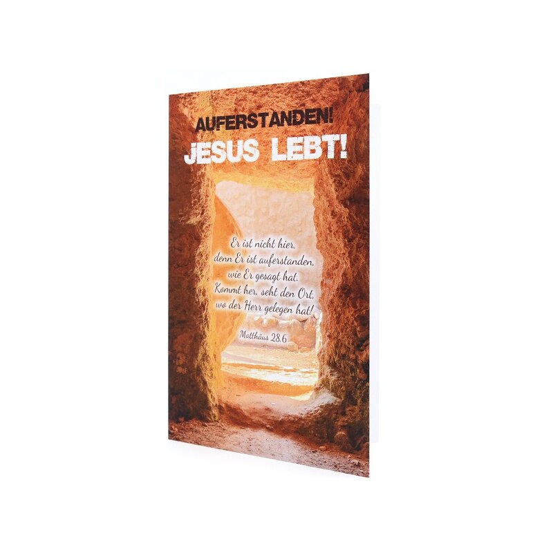 Auferstanden! Jesus lebt! | Grußkarte | IHREMEDIEN, 1,60