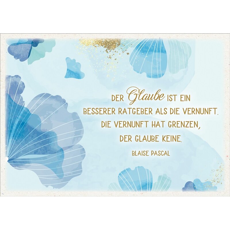 Postkarte - Der Glaube ist ein besserer Ratgeber - GF - IHREMEDIEN, 1,55